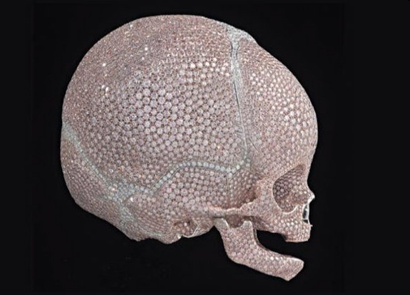 Bejeweled baby skull worth $50 Million